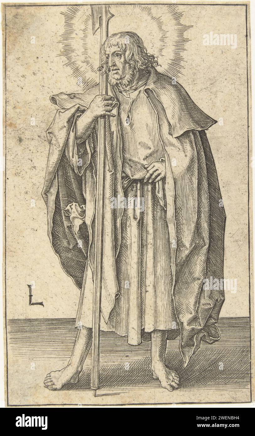 The Apostle Matthew, Lucas van Leyden, 1508 - 1512 print paper ...