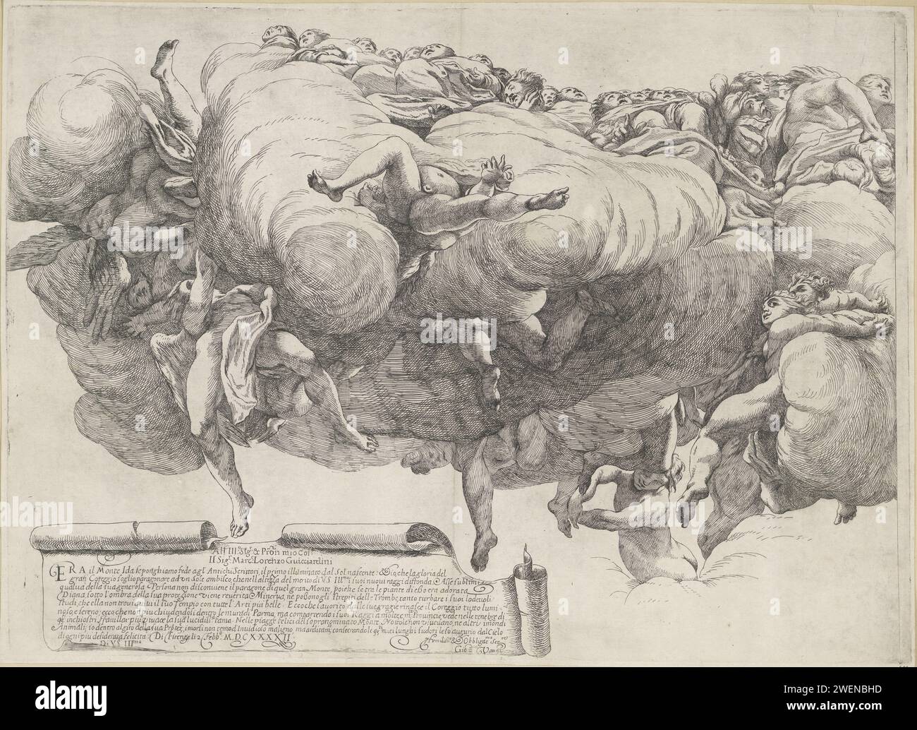 Ascension of Maria (left part), Giovanni Battista Vanni, After ...