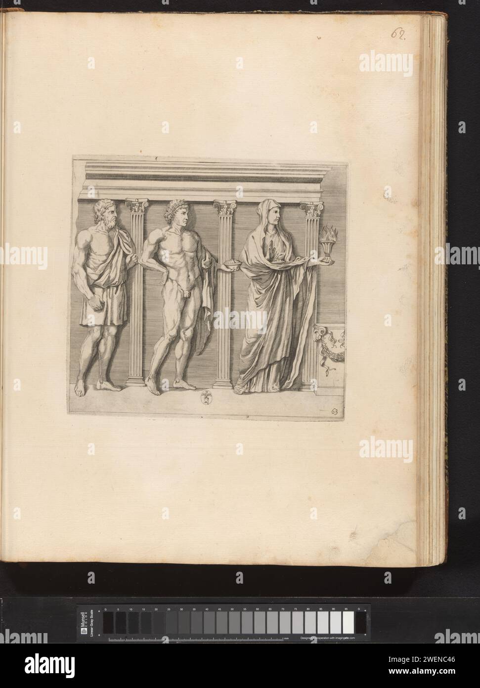 Bas -relief with soldiers in a statue of Hercules, 1636 - 1647 print ...