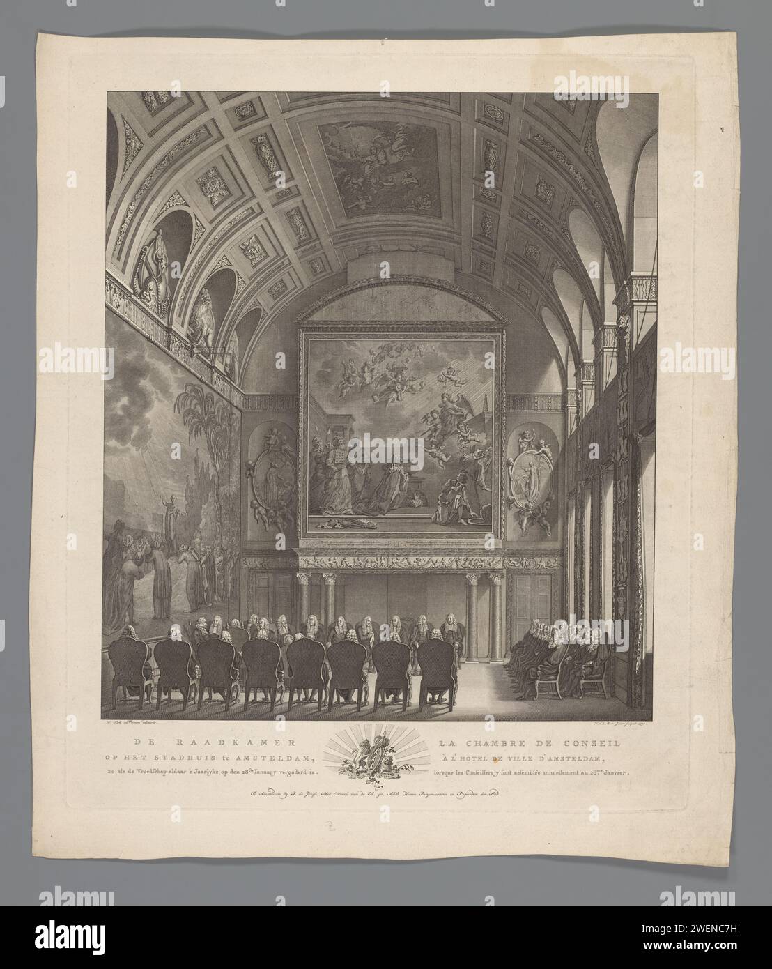 Midwoot room in the town hall in Amsterdam, Noah van der Meer, after ...