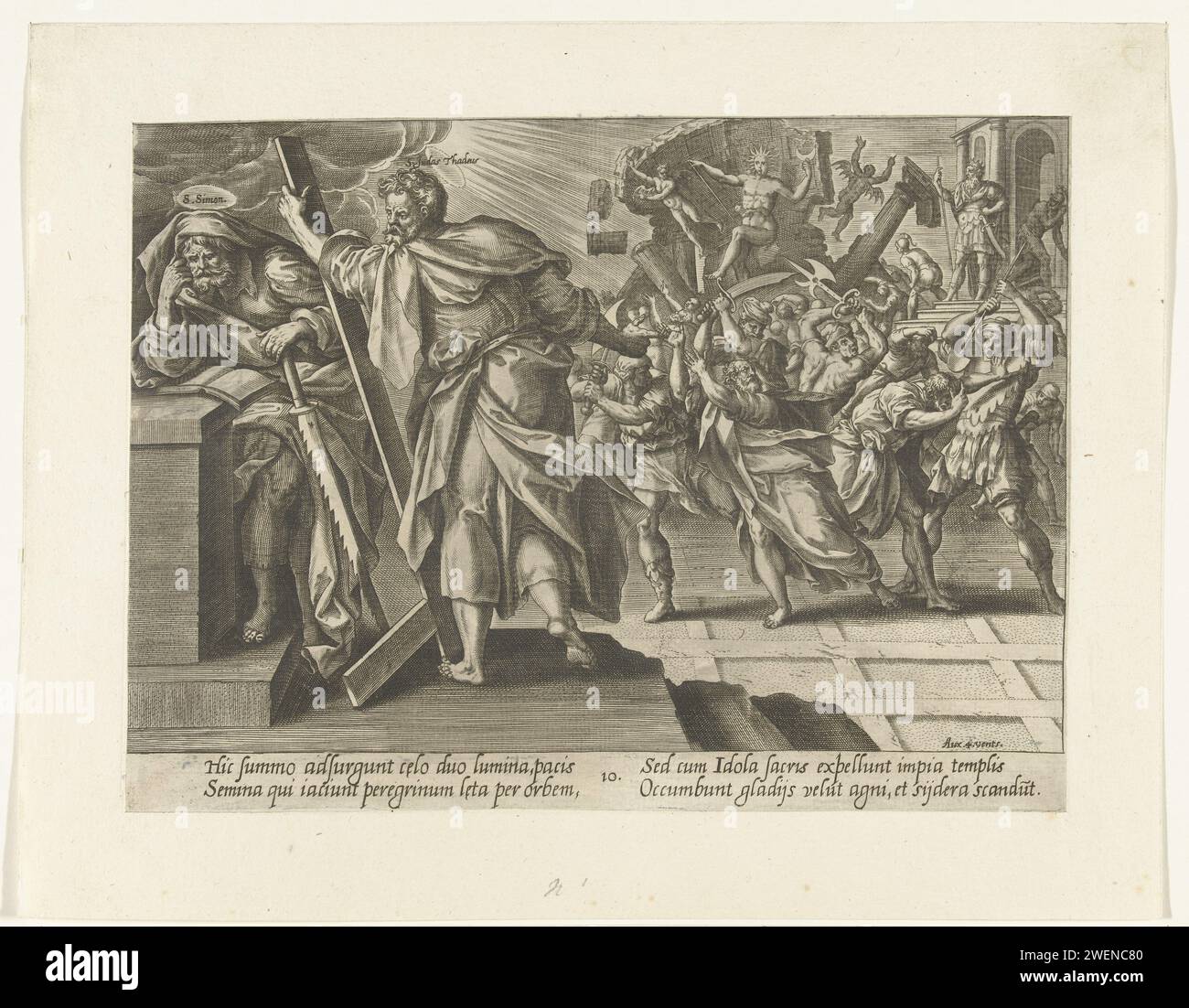 The martyrdom of Simon and Judas Thaddeüs, 1577 - 1582 print Simon and ...