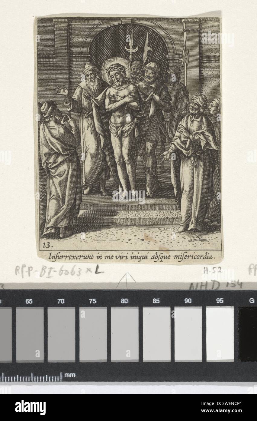 Here man, Adriaen Collaert, 1570 - 1618 print Pontius Pilatus shows the ...