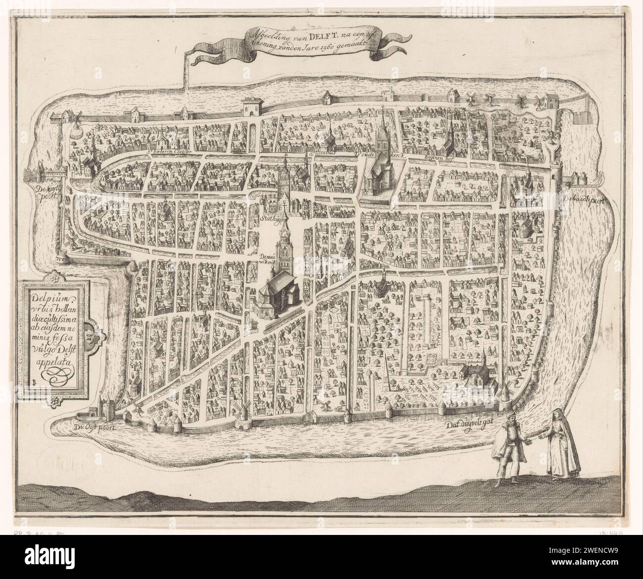 Map of delft hi-res stock photography and images - Alamy