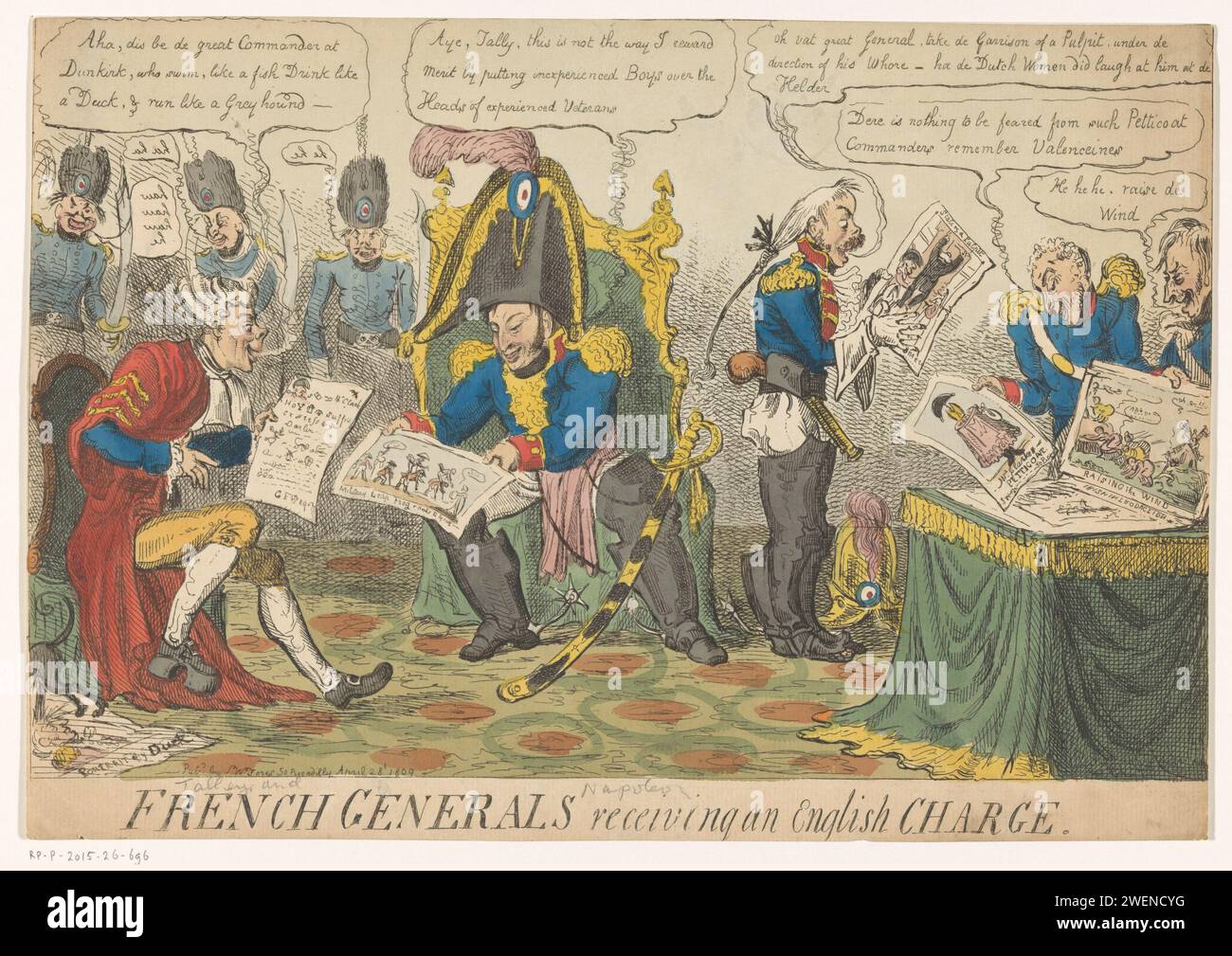 Napoleon and Talleyrand View English cartoons, 1809 print Talleyrand ...