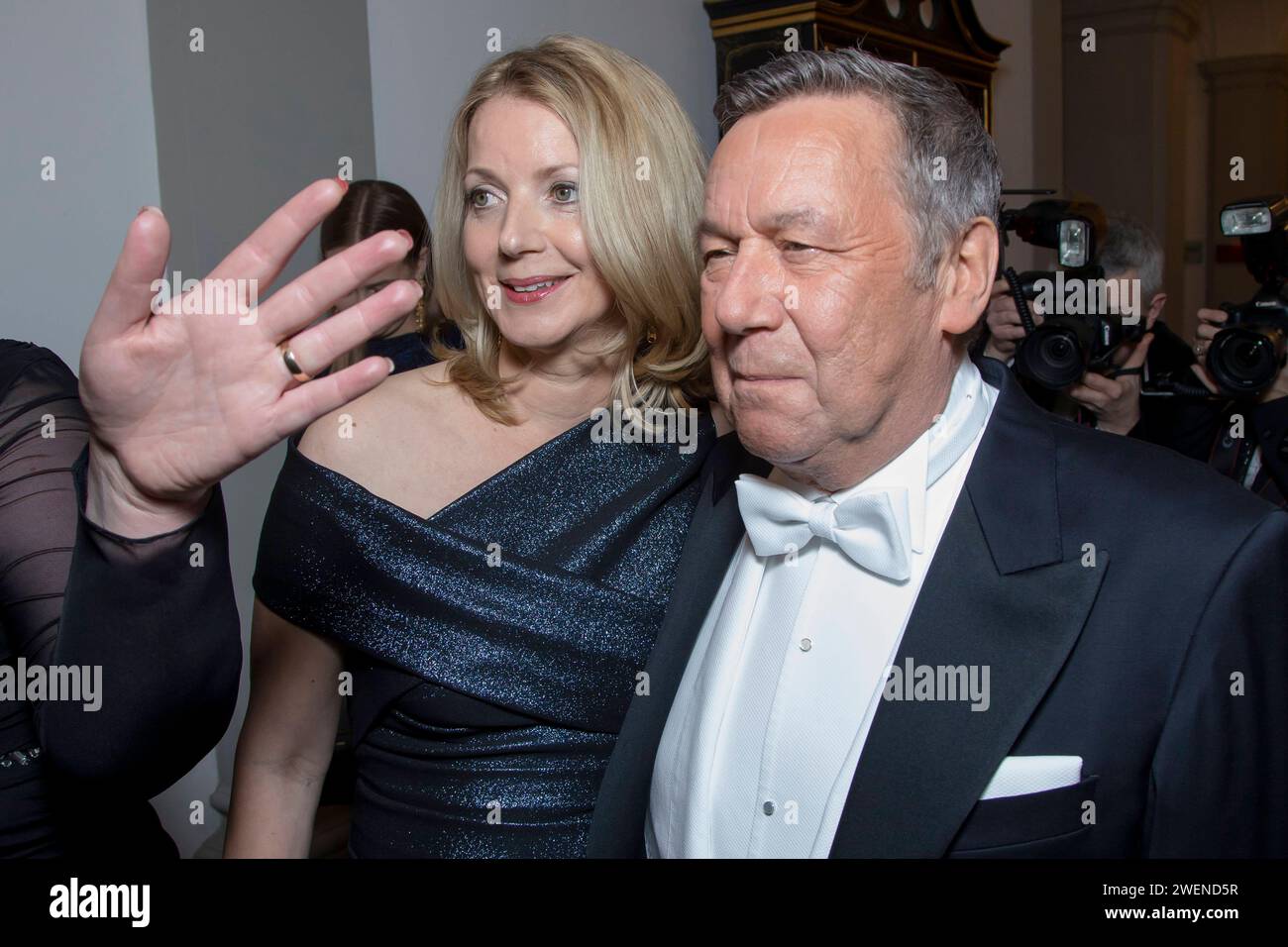 Sänger Roland Kaiser kommt mit Frau Silvia zum VIP Empfang des 13 ...