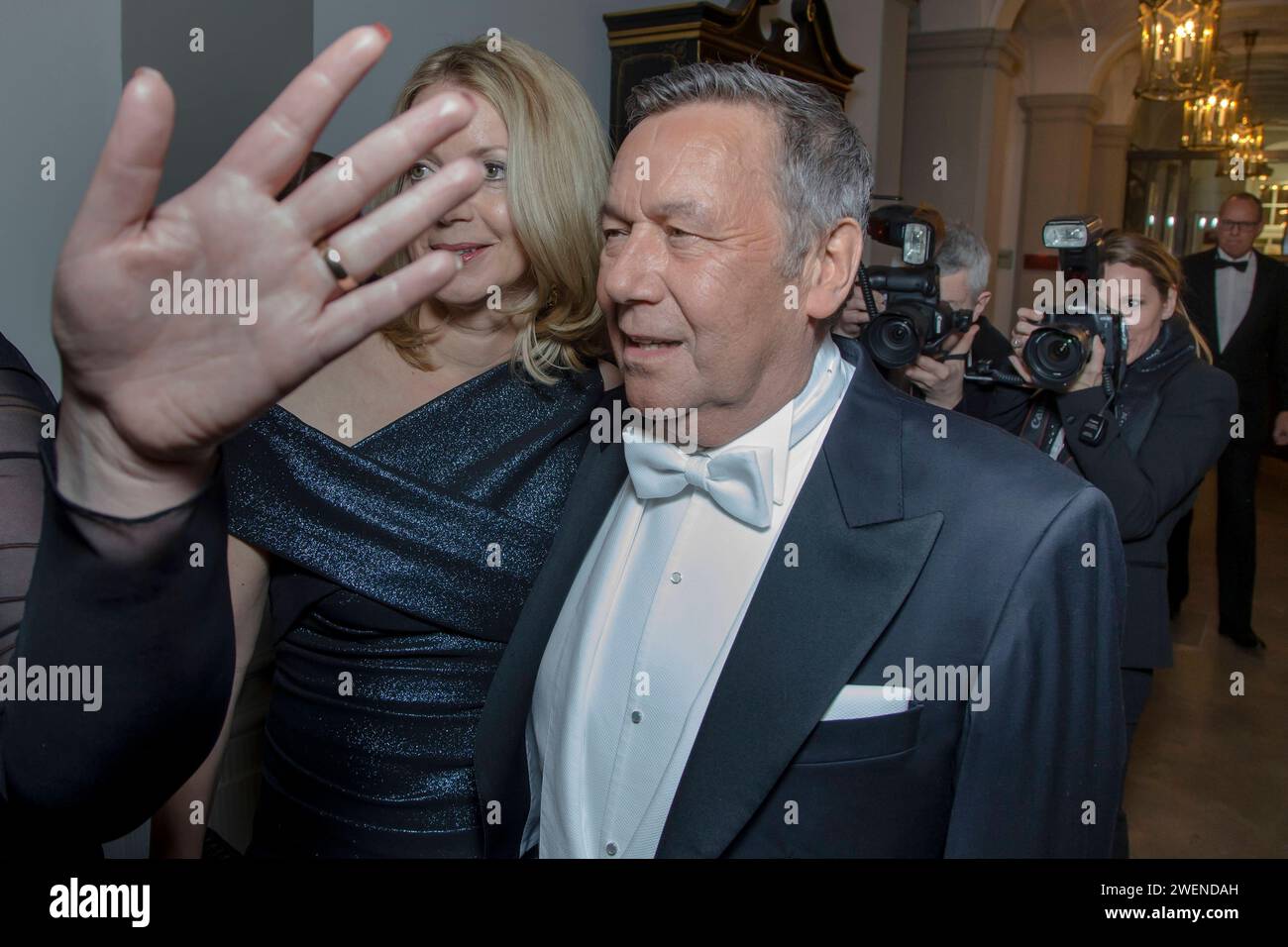 Sänger Roland Kaiser kommt mit Frau Silvia zum VIP Empfang des 13 ...