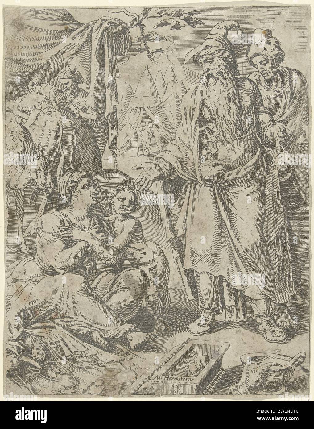 Rachel hides the images for Laban, Dirck Volckertsz. Coornhert ...