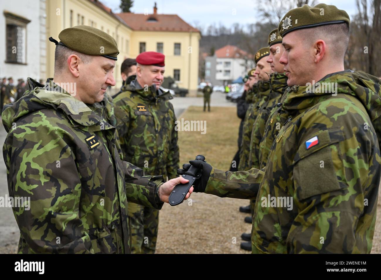 Bucovice, Czech Republic. 26th Jan, 2024. Commander of the Ground ...