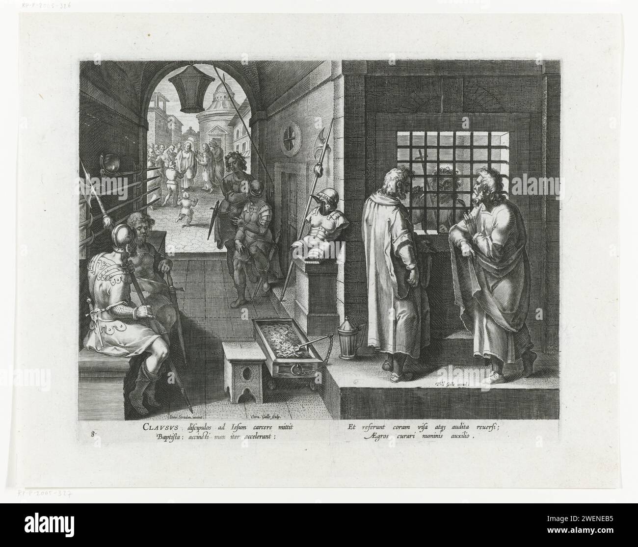 John the Baptist in prison, after 1595 - c. 1612 print John the Baptist ...