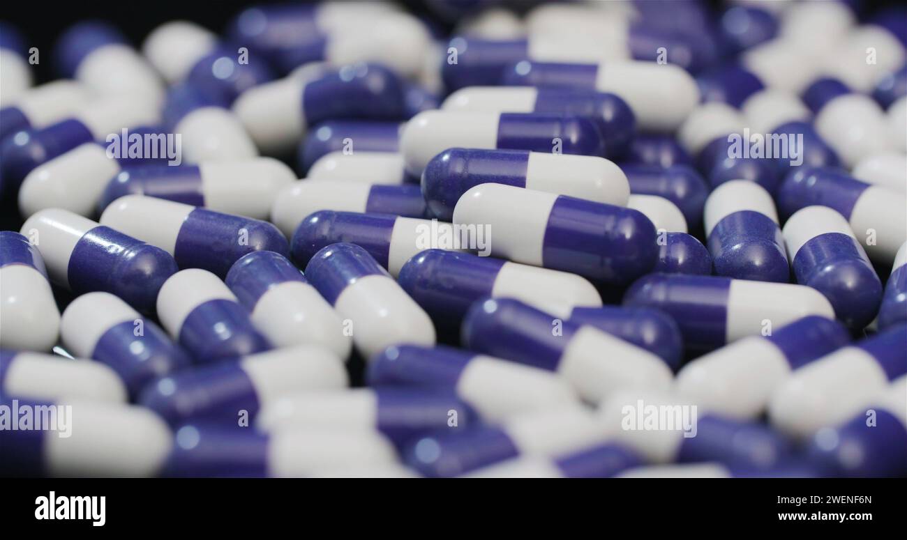 Medical tablets and pills rotating, pharmaceutical industry Stock Photo ...