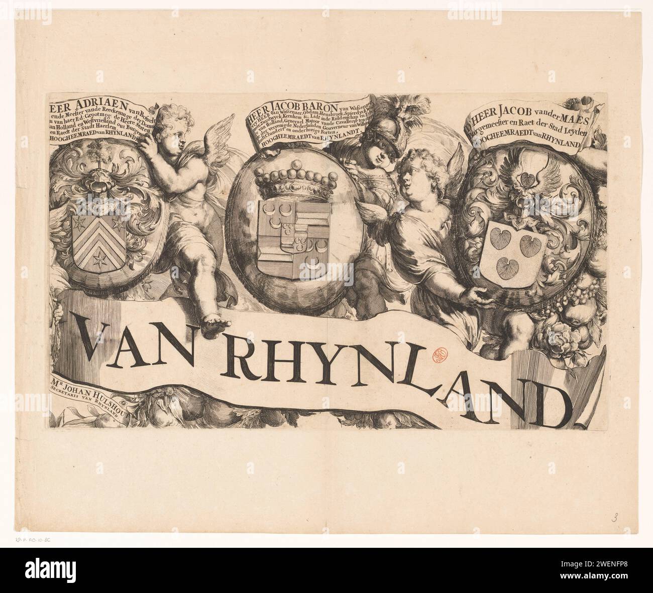 Map of the Water Board of Rijnland (third part), Romeyn de Hooghe, 1687 ...