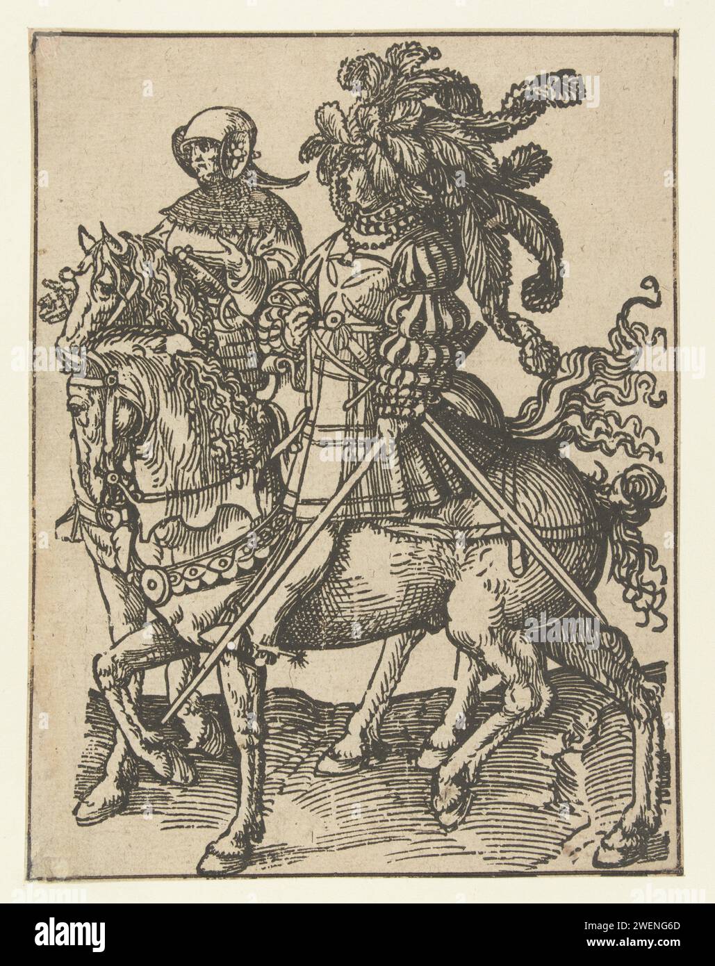 Willem V and Albrecht, Jacob Cornelisz van Oostsanen, 1518 print Print ...
