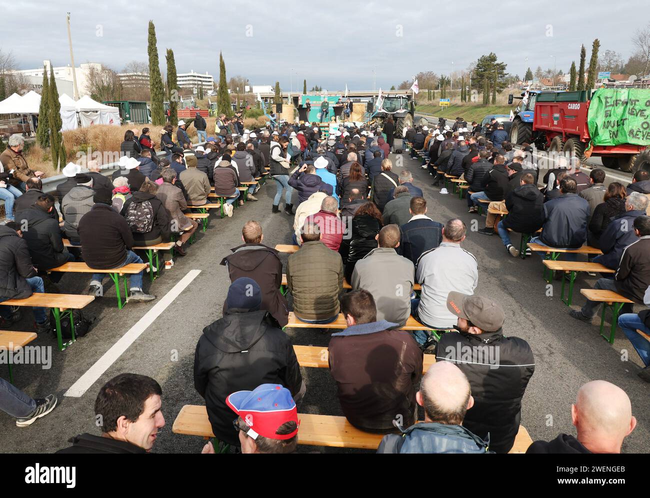 Limonest, France. 26th Jan, 2024. © PHOTOPQR/LE PROGRES/Richard ...