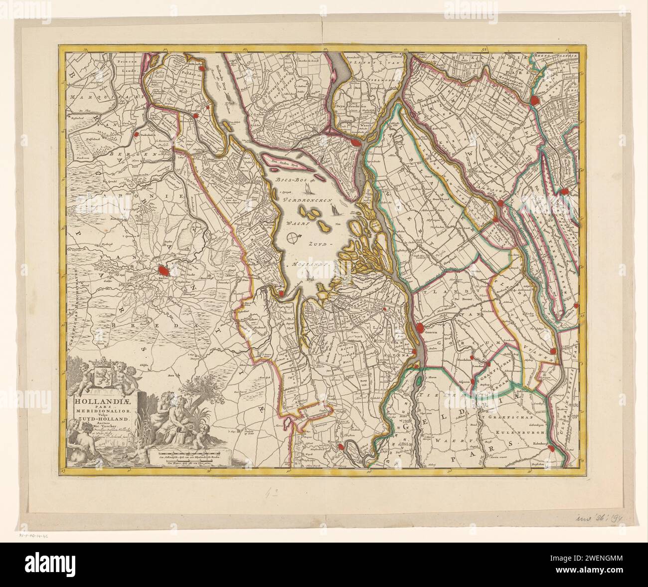 Map of a part of Zuid -Holland, Anonymous, After Nicolaes Visscher (II ...
