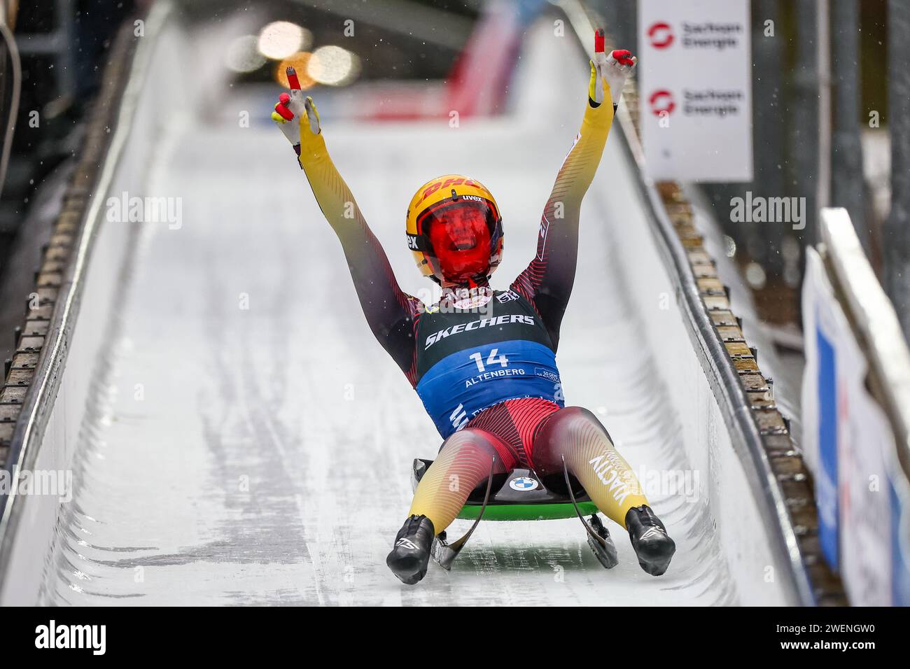 Altenberg, Germany. 26th Jan, 2024. Luge: World Championship Women's Individual Sprint. Luger ...