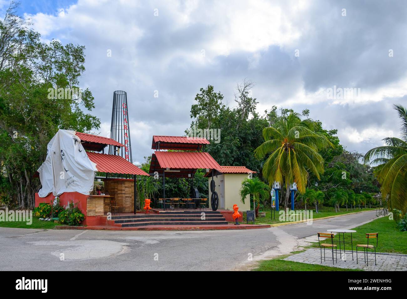 Guarapera building, parque josone, varadero, cuba Stock Photo - Alamy