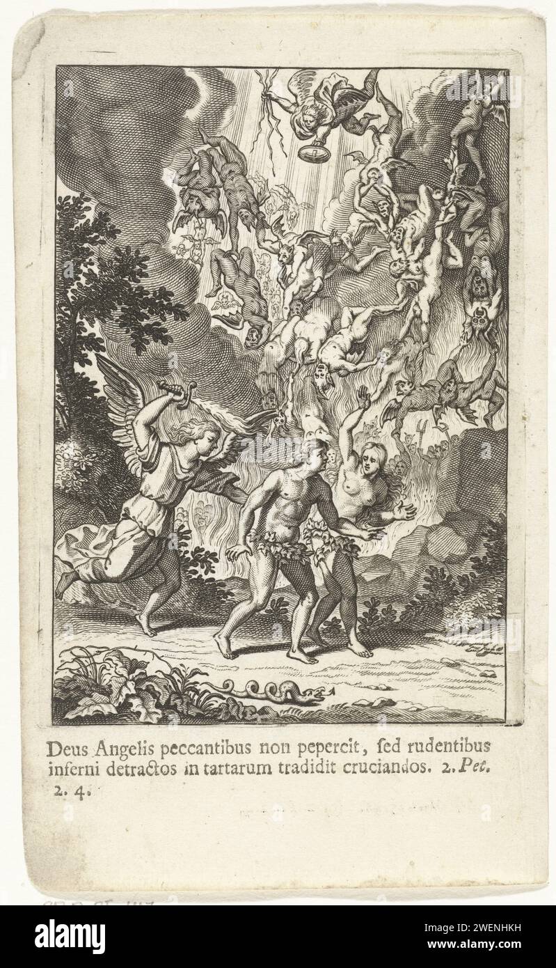 Expulsion from Paradise, Jan Baptist Berterham, 1696 - 1721 print Verprice of Adam and Eva from ...