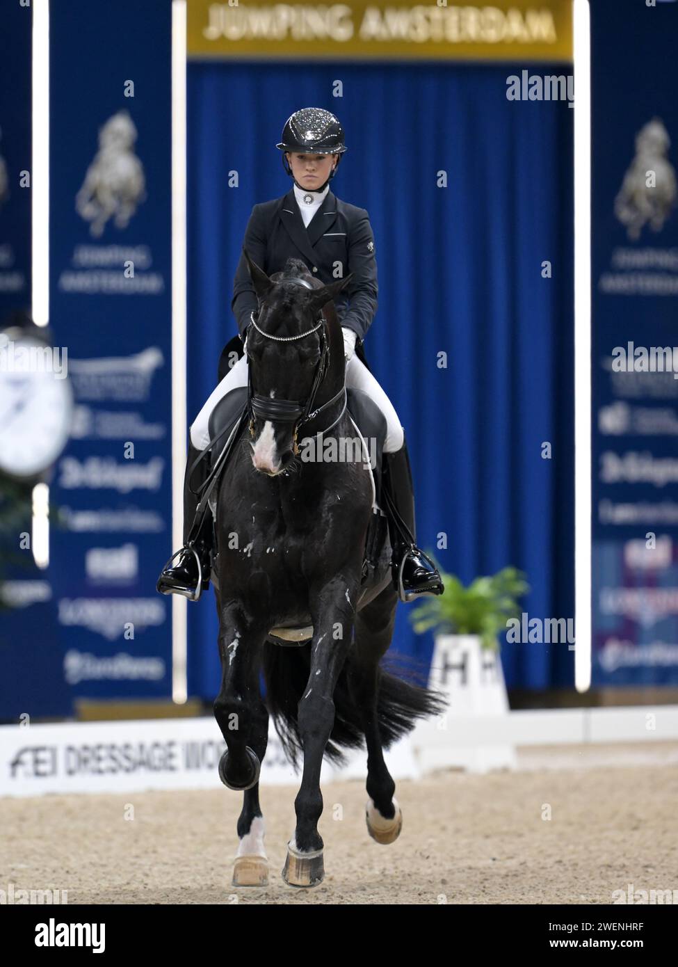 AMSTERDAM - Charlotte Fry with Everdale during the FEI World Cup ...