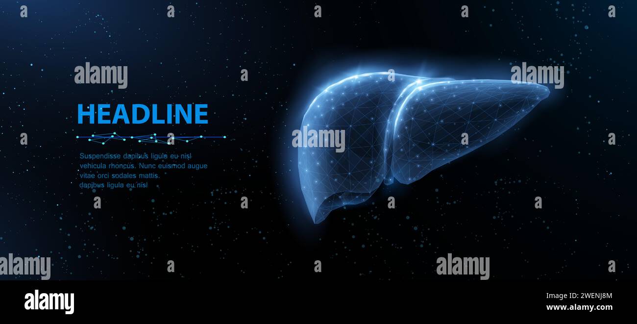 Liver. Abstract vector 3d illustration. Liver health, Fatty liver, Bile ...