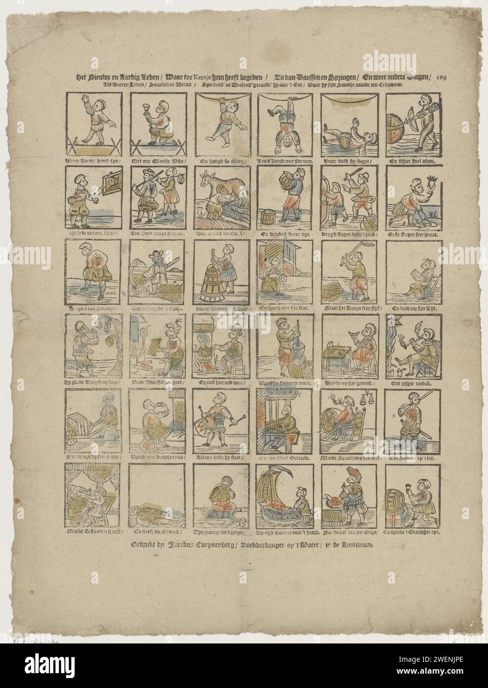 The new and nice life / what Keesje has failed (...), 1711 - 1723 print ...