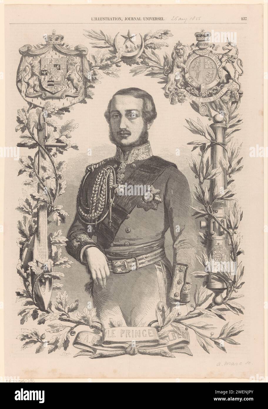 Portrait of Albert, Prince of Saxony-Coburg and Gotha, Jean Auguste ...