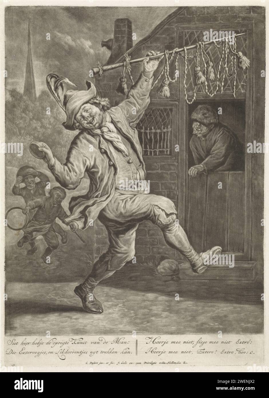 The corn cutter, ca. 1700, Cornelis Dusart, 1690 - 1700 print A dancing ...