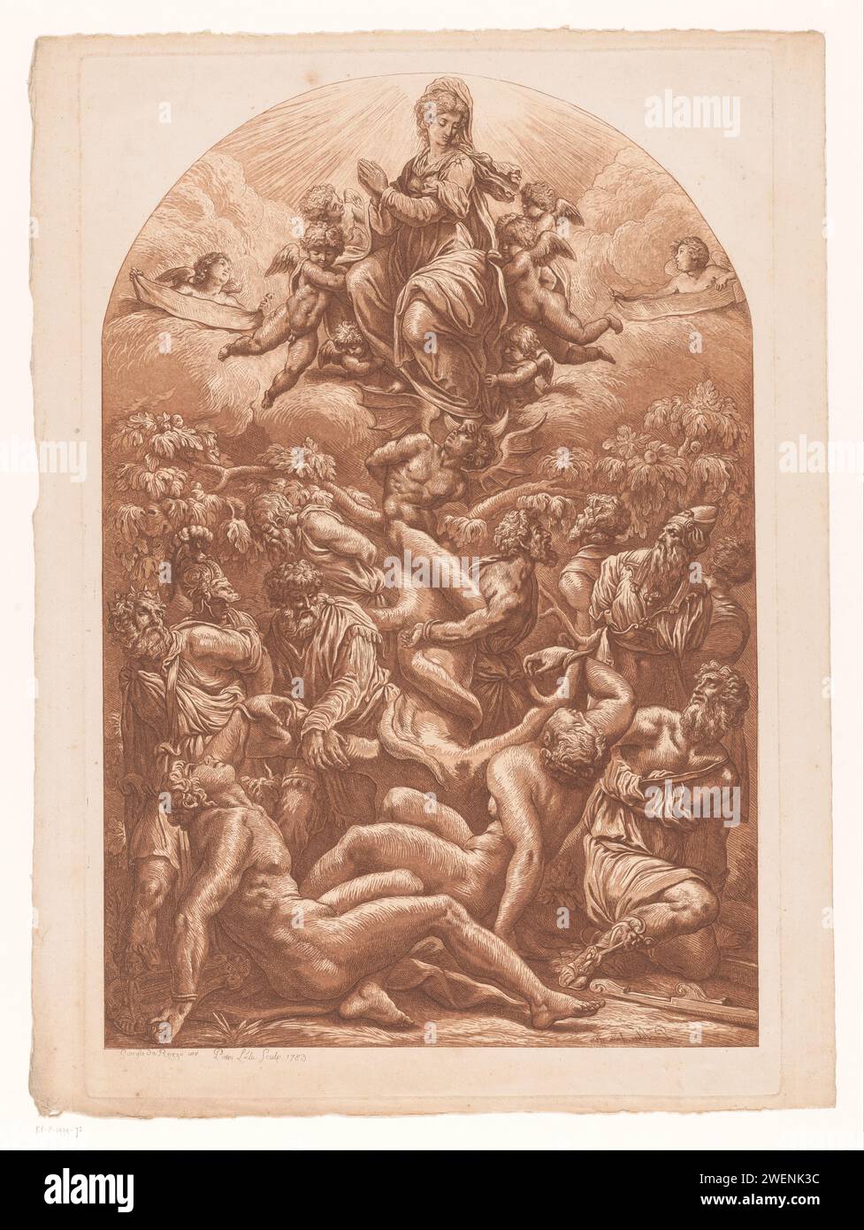 Allegory on the Immaculate Conception, Pierre Lelu, After Giorgio ...