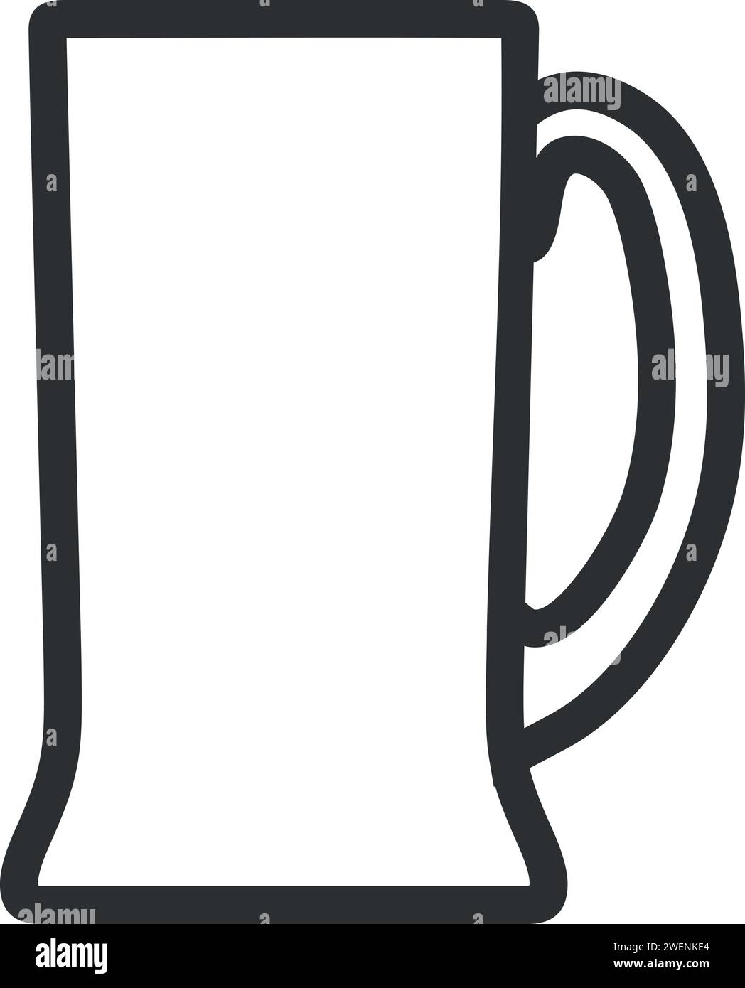 Beer Glass Outline Icon Vector Stock Vector Image And Art Alamy