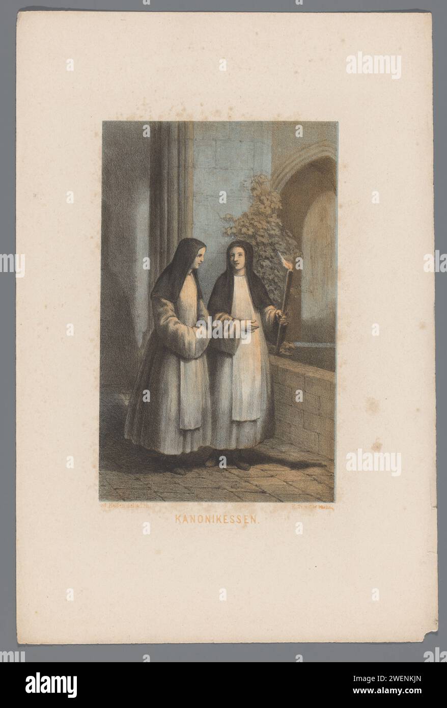 Two regular canons, David van der Kellen (1827-1895), c. 1865 - c. 1874 ...