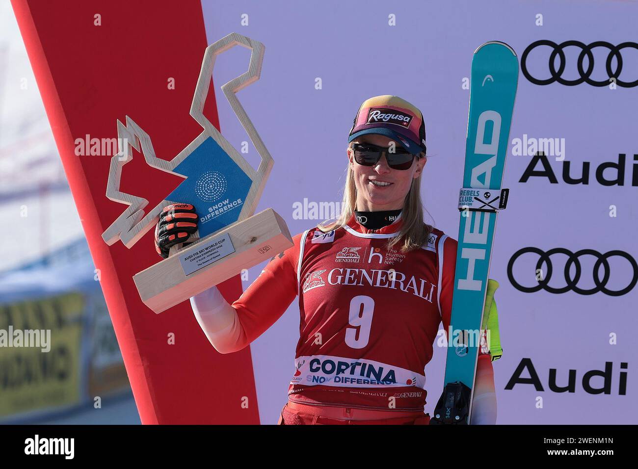 ALPINE SKIING - FIS WC 2023-2024Women's World Cup DH Cortina D'Ampezzo ...