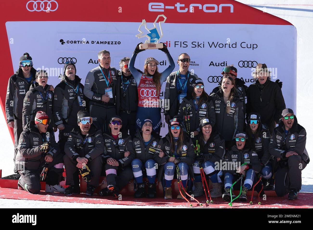 ALPINE SKIING - FIS WC 2023-2024Women's World Cup DH Cortina D'Ampezzo ...