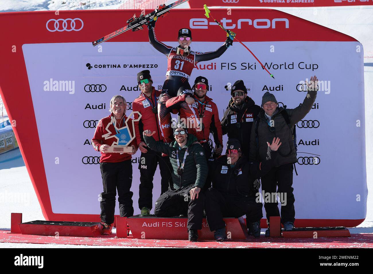 ALPINE SKIING - FIS WC 2023-2024Women's World Cup DH Cortina D'Ampezzo ...