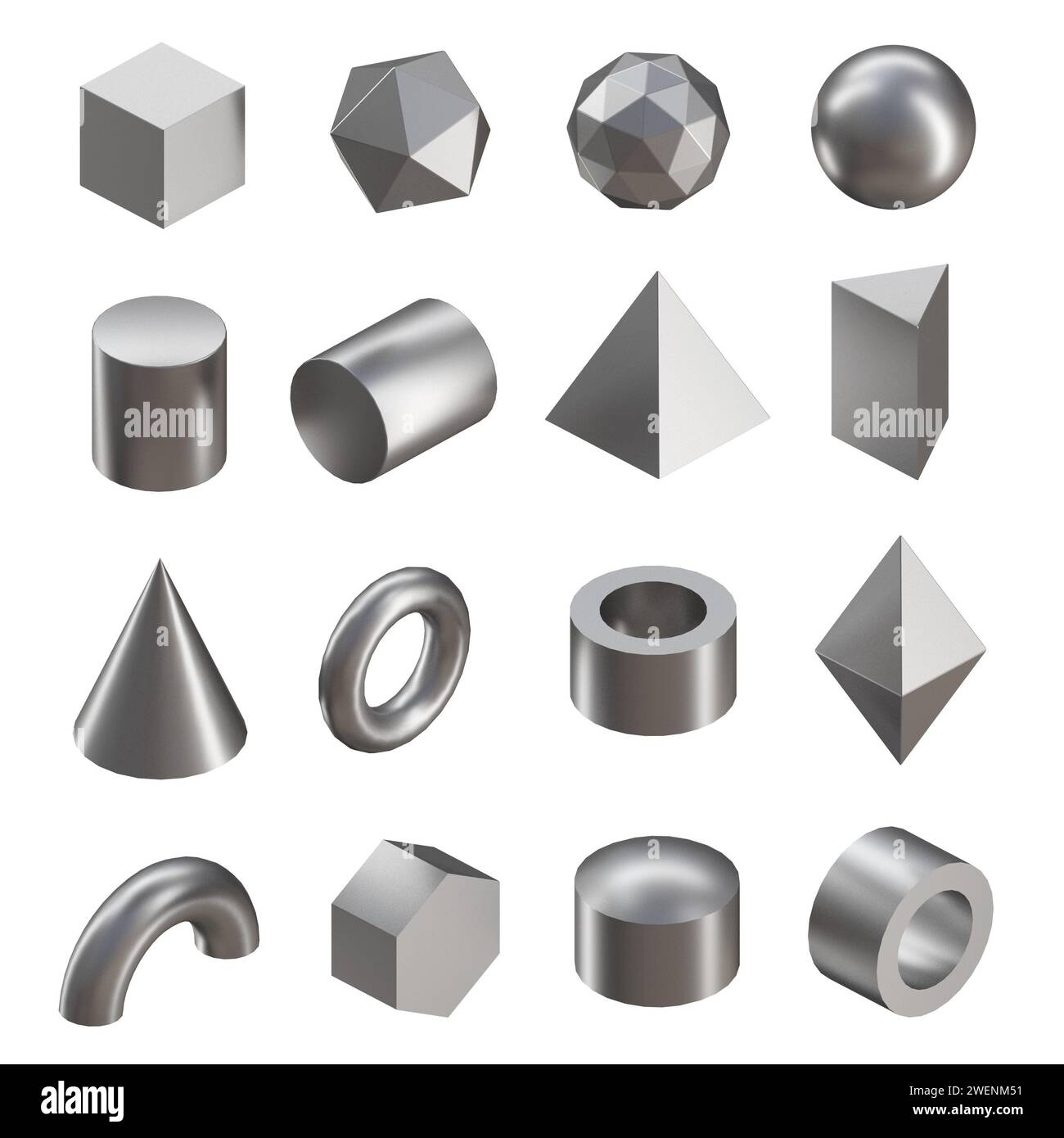 Isometric cube figure three hi-res stock photography and images - Alamy