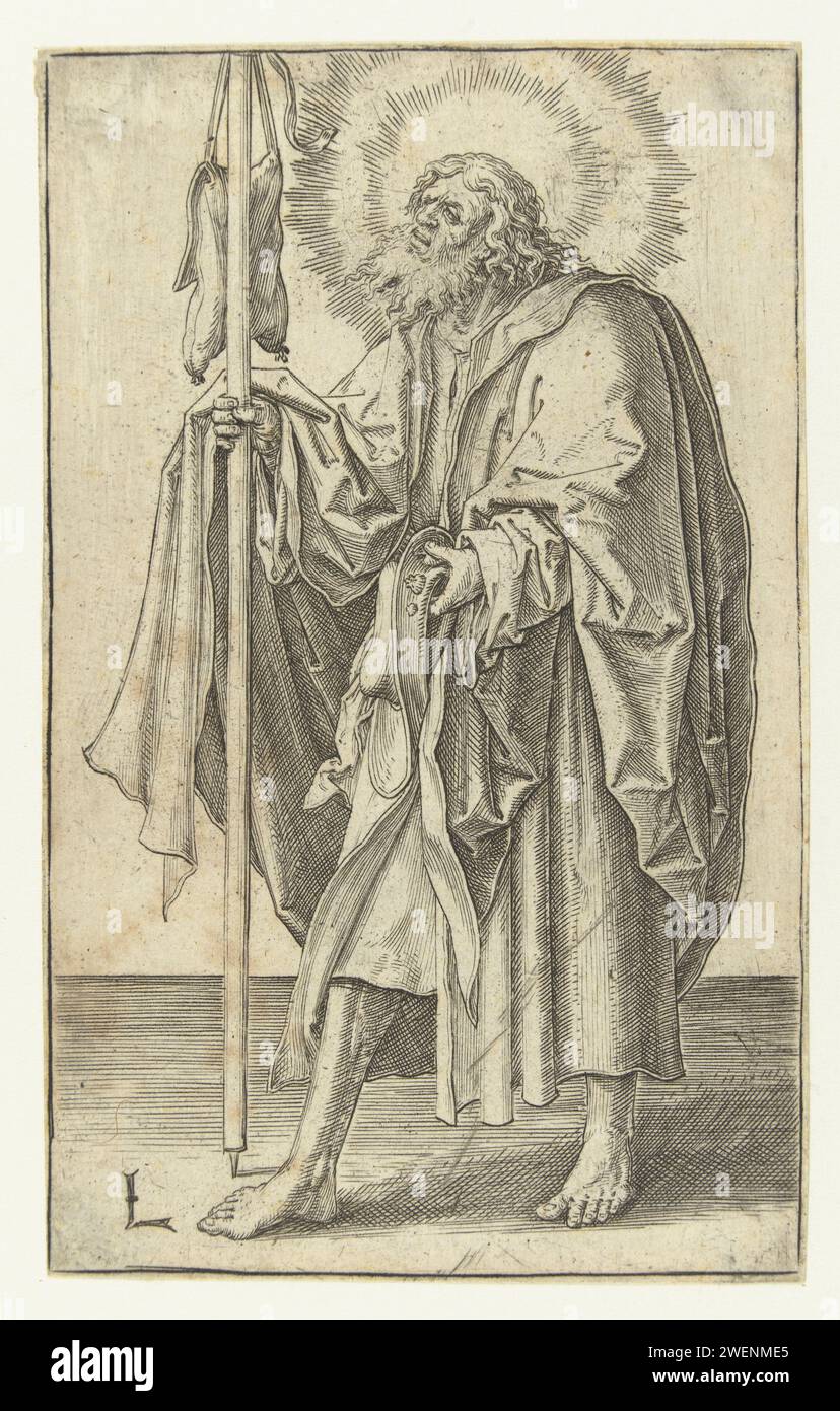 The Apostle Jakobus Major, Lucas van Leyden, 1508 - 1512 print paper ...