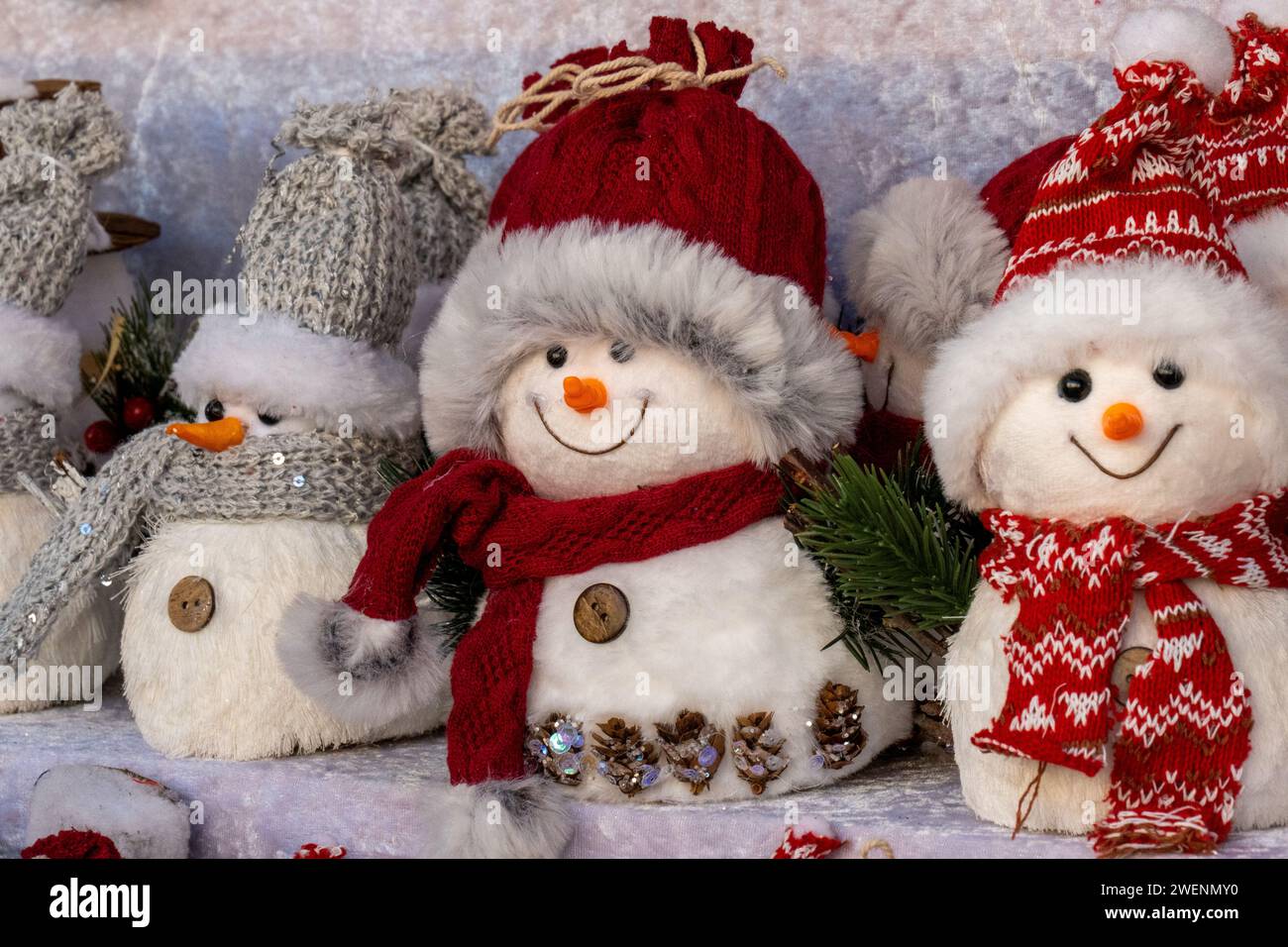 Kind faces at Christkindlmarkt in Vienna Stock Photo - Alamy