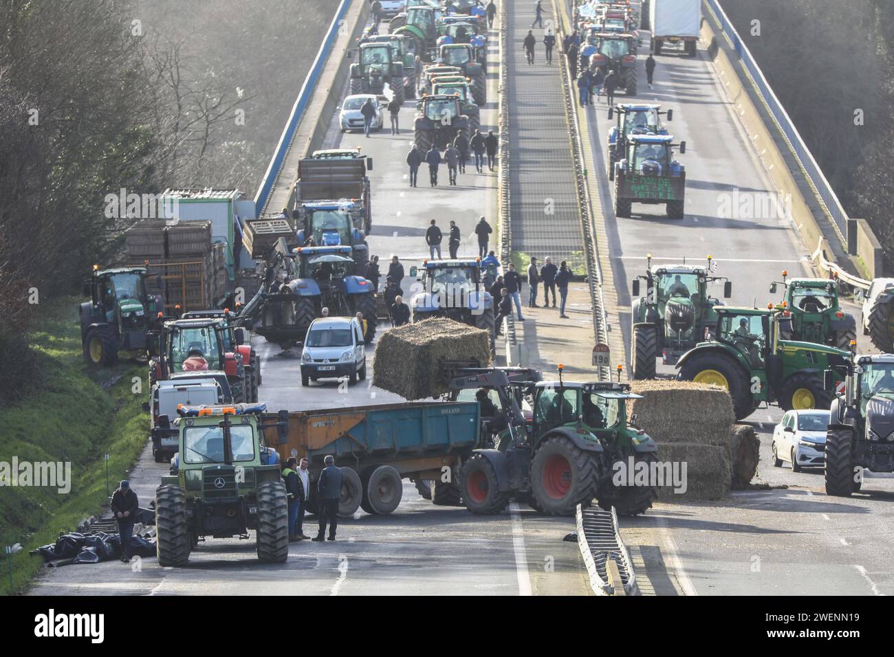 Morlaix, France. 26th Jan, 2024. © PHOTOPQR/LE TELEGRAMME/Lionel Le ...