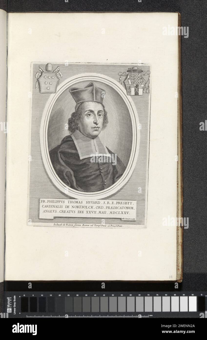 Portrait of Cardinal Philip Thomas Howard of Norfolk, 1675 - 1679 print ...