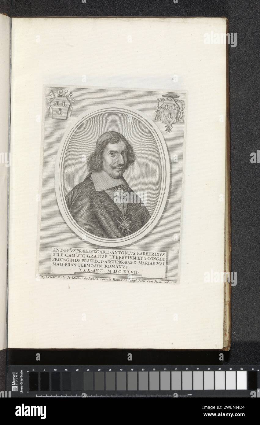 Portret van Cardinal Antonio Barberin (II), print Portrait of Cardinal ...