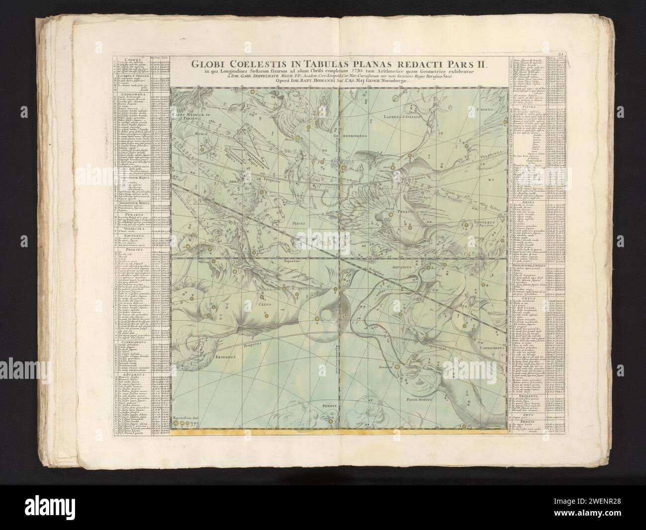 Second part of a six -part series of cards of the starry sky at the end ...