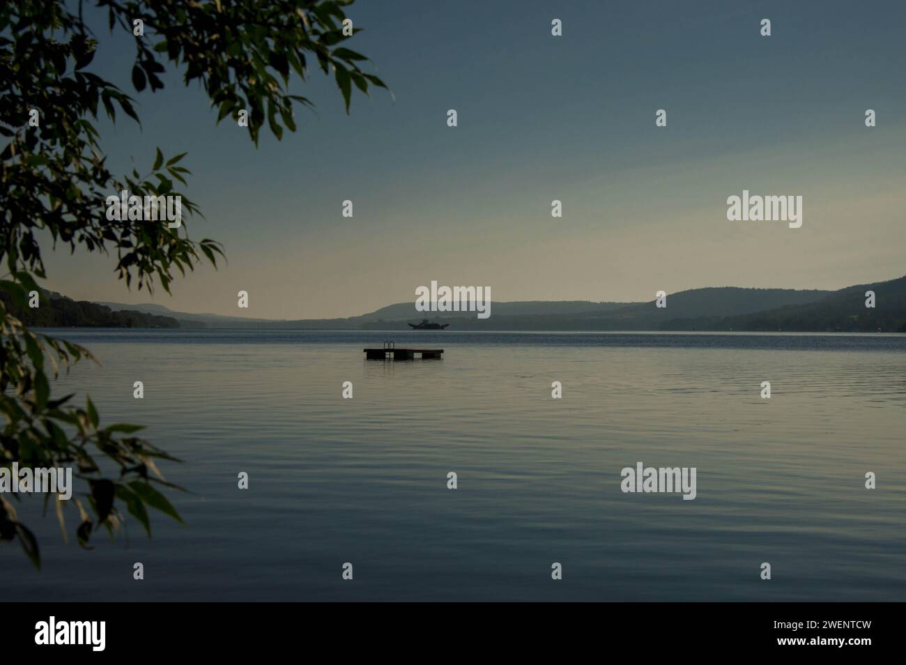 Summer lake view Stock Photo - Alamy