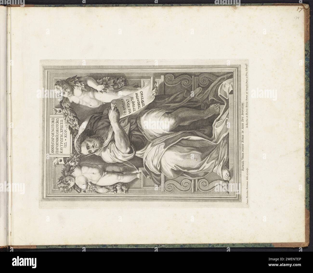 Prophet Isaiah, Cesare Fantetti, After Rafaël, 1675 print The Prophet ...