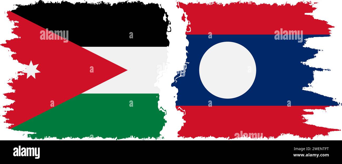 Laos jordan flag hi-res stock photography and images - Alamy