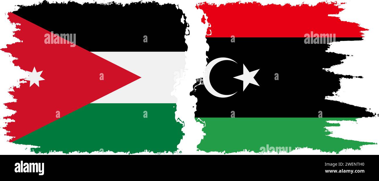 Libya jordan flag hi-res stock photography and images - Alamy