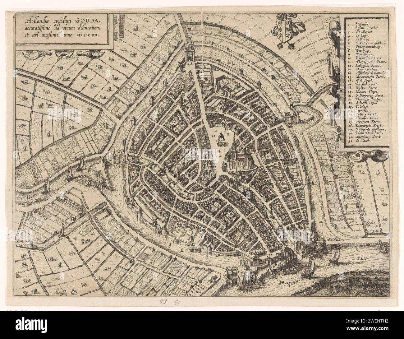 Map of gouda hi-res stock photography and images - Alamy