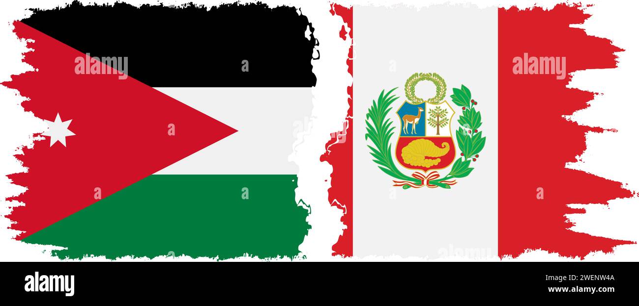Jordan peru flag Stock Vector Images - Alamy
