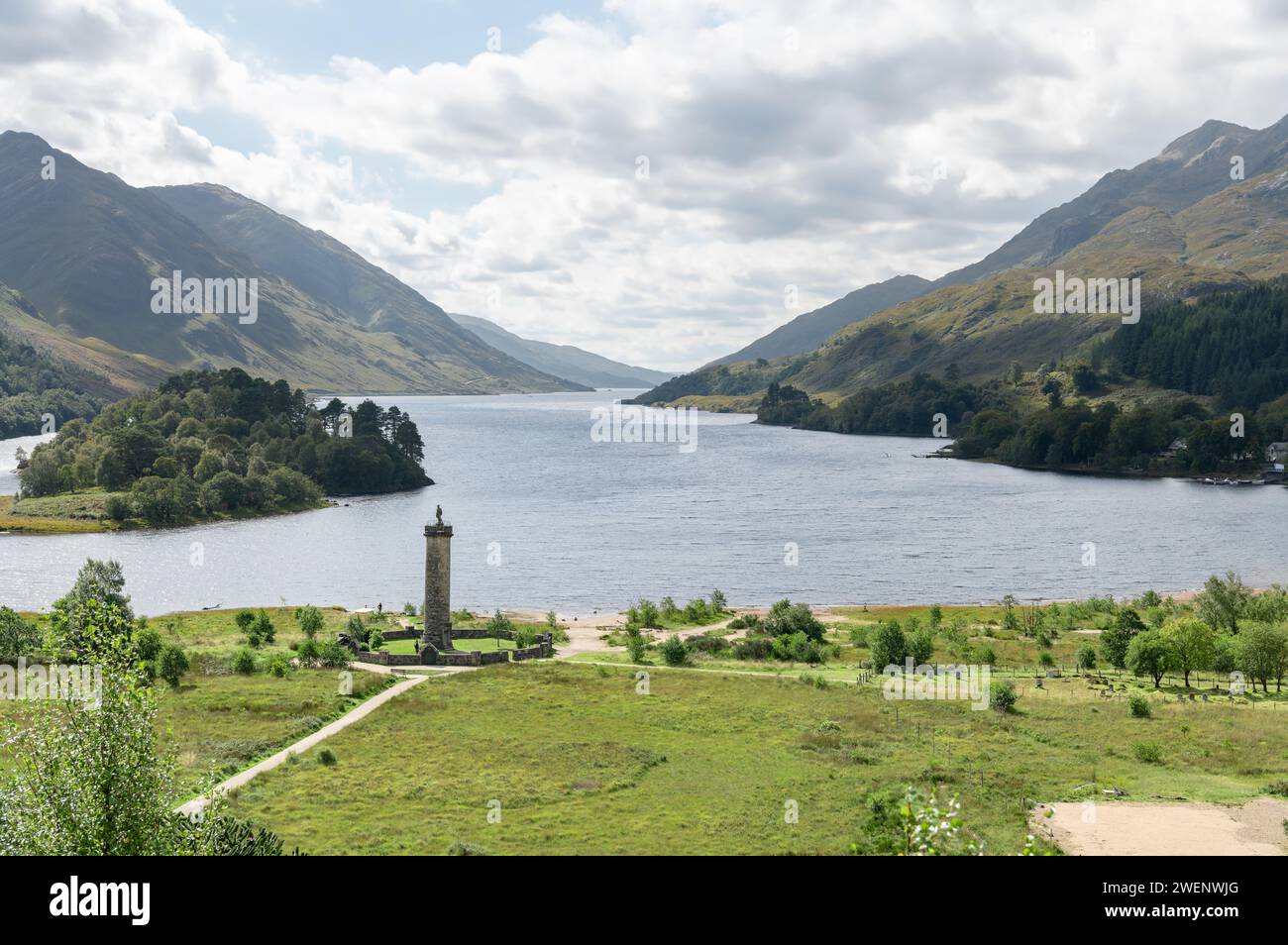 Statue of the Unknown Highlander at the top of the 1745 Jacobite rising ...