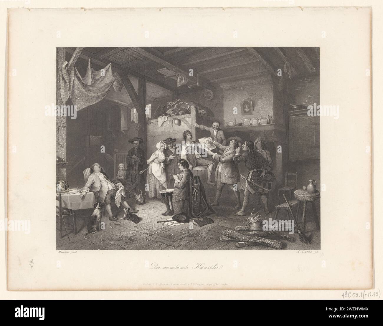 Artist in a kitchen interior, Alexander Carse, After Jean Baptiste ...