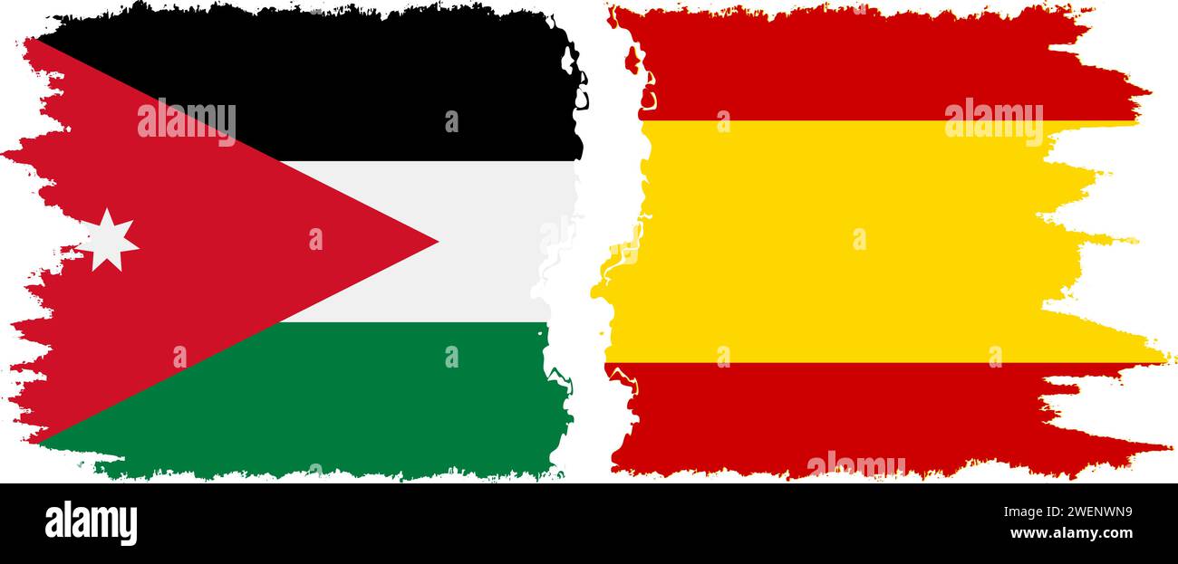 Spain jordan flag hi-res stock photography and images - Alamy