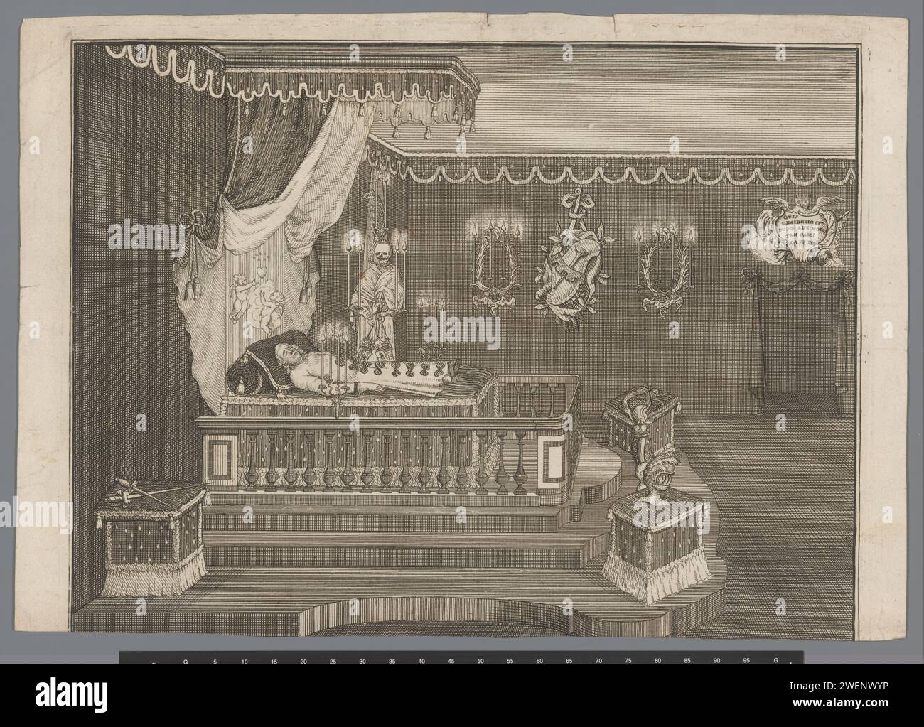 Past Bed of Prince William IV, 1751 (Boven Boven), Anonymous, 1751 ...