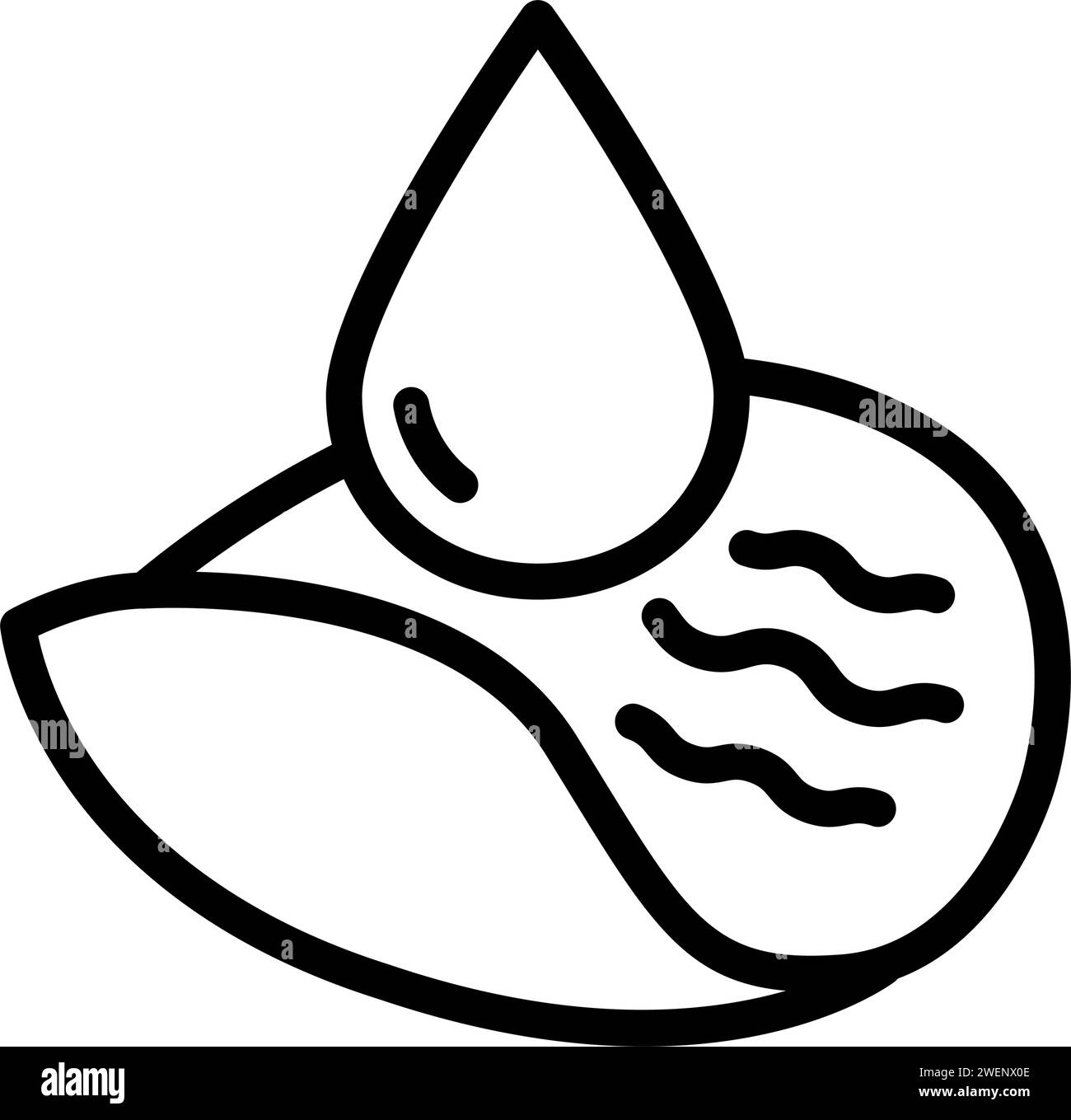 Cotton pads line icon. Simple style sign for mobile concept and web ...